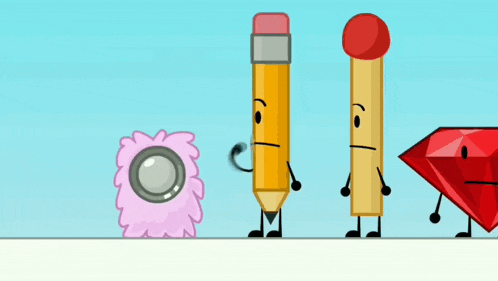 BFDI Characters: Pencil, Match, Ruby GIF - Share & View on KLIPY