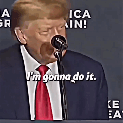Donald Trump 'I'm Gonna Do It' Meme GIF - Share & View on KLIPY