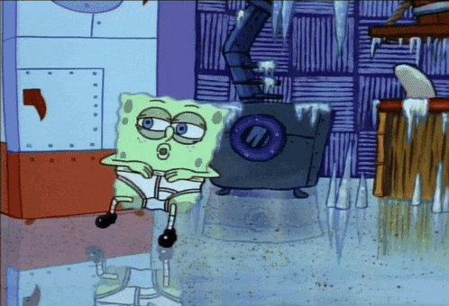 Spongebob Slips on Icy Stairs GIF - Share & View on KLIPY
