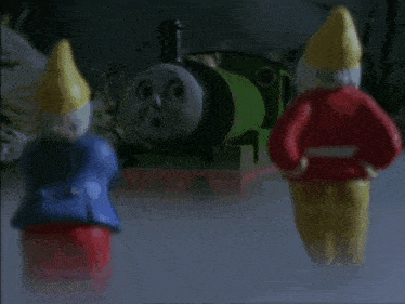 Percy Spooked in Fog - Thomas & Friends GIF - Share & View on KLIPY