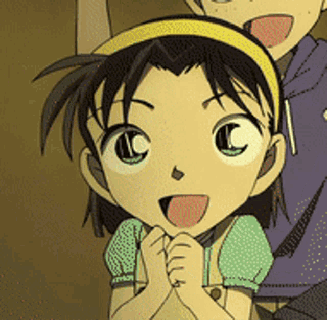 Ayumi Yoshida's Cute Expressions in Detective Conan GIF - Share & View ...