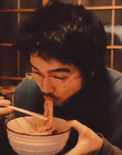 Satoru Iguchi's Time To Eat Noodles GIF - Share & View on KLIPY