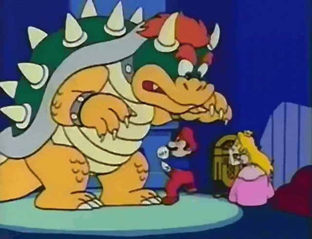 Super Mario Bros. Anime Movie (HQ restored version) (old) Bowser owns ...