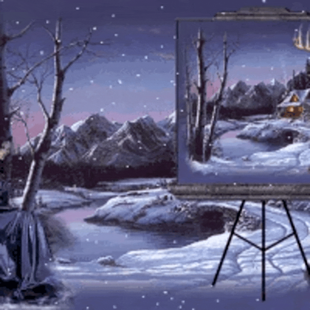 Deer Picture Frame Jumps Jumping Happy Winter wintertime lol funny ...