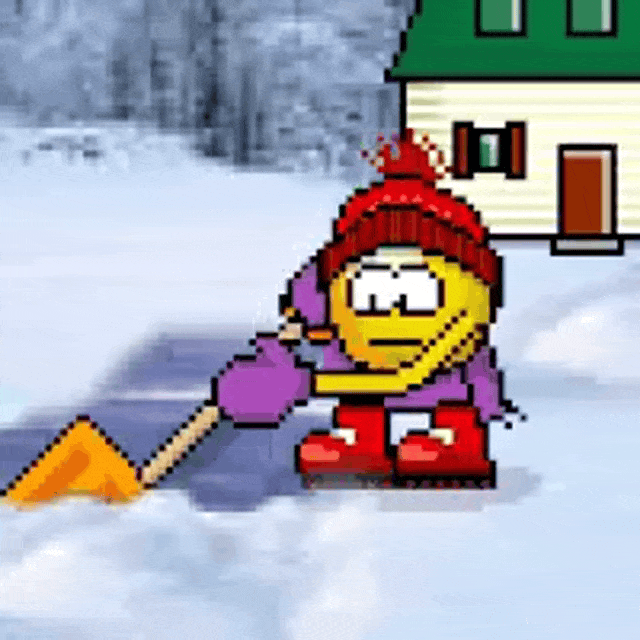 happy winter buried snow smiley smilie emoticon animated animation gif ...