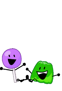 Bfdi Lollipop & Gelatin: Head Stack Fun Sticker - Share & View on KLIPY