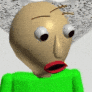 Baldi's Surprised Look GIF - Share & View on KLIPY