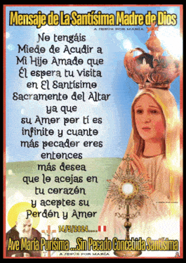 Santísima Virgen María y Santísimo Sacramento del Altar GIF - Share ...