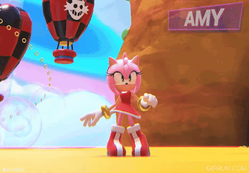 Amy Rose Dancing in Sonic Dream Team GIF - Share & View on KLIPY