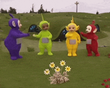 Teletubbies Dancing and Falling Down GIF - Share & View on KLIPY