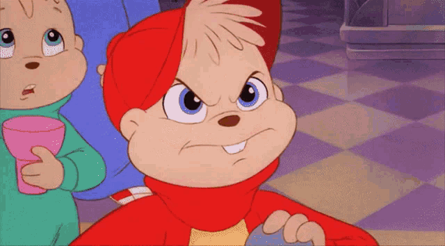 Alvin and Brittany Angry Face-Off GIF - Share & View on KLIPY