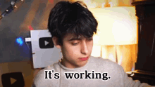 Aidan Gallagher Says 'It's Working' - Chipmunks Aesthetics GIF - Share ...