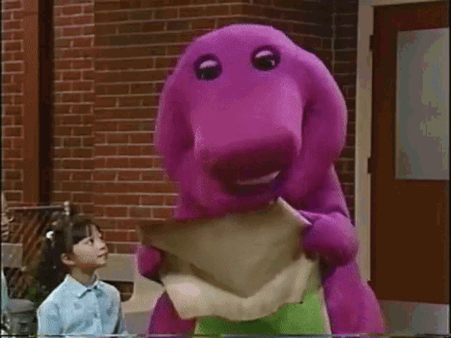 Barney The Dinosaur Reading Map GIF - Share & View on KLIPY