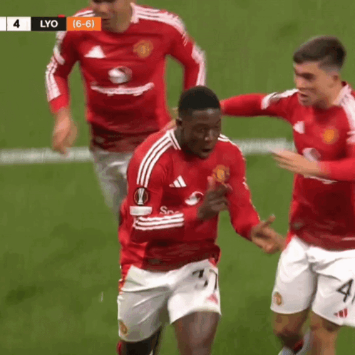 Kobbie Mainoo's Energetic Goal Celebration GIF - Share & View on KLIPY