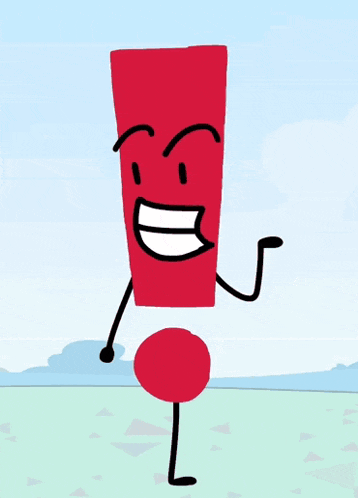 Red Exclamation Mark from Family Hour Waving GIF - Share & View on KLIPY