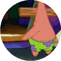 Patrick Star Walking Away Sticker Sticker - Share & View on KLIPY