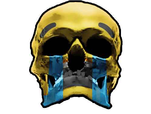 Loudly Crying Skull Emoji Sticker - Share & View on KLIPY