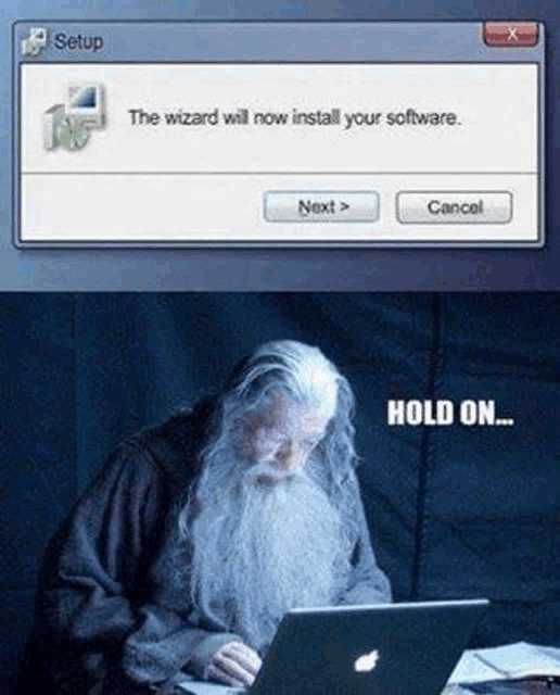Install Wizard Meme Meme - Share & View on KLIPY