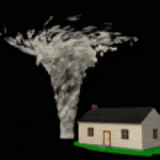Tornado House Wind Windy Rain Rainy Smiley Smilie Smileys Smilies ...