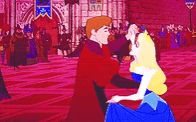Estos 5 gifs son de Tiana y Naveen,Cenicienta y Encantador,Aurora y ...