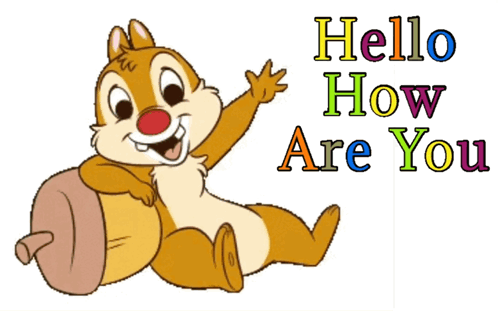 Animated Chipmunk Says Hello How Are You GIF - Share & View on KLIPY