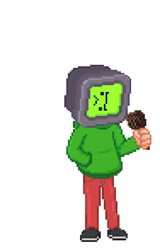 FNF TV Head Character Singing Pixel Art Sticker Sticker - Share & View ...