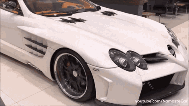 Stunning White Mercedes-Benz SLR McLaren GIF - Share & View on KLIPY