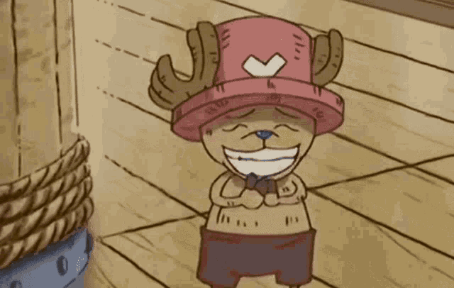 Chopper's Happy Blush Dance GIF - Share & View on KLIPY